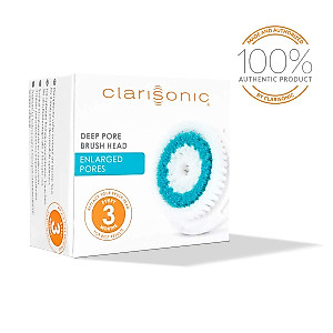 Clarisonic Deep Pore Facial Cleansing Brush Head Replacement | Compatible with Mia 1, Mia 2, Mia Fit, Alpha Fit, Smart Profile Uplift and Alpha Fit X, 1 Pack
