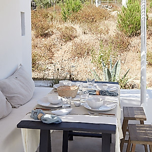 Costa Nova Ceramic Stoneware 7.5" x 3.25" Rectangular Tray - Aparte Collection, White | Microwave & Dishwasher Safe Dinnerware | Food Safe Glazing | Restaurant Quality Serveware