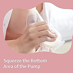 Pigeon Manual Breast Milk Saver Pump, Food-Grade Silicone, Natural Suction, Comes with a Sucker Stand, 4 Oz