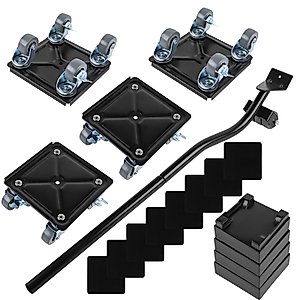4 Wheels Moving Dolly Heavy Duty Furniture Dolly Set 880-3086LBS Load Capacity Movers Dolly with Casters and Lifter for Heavy Furniture in Home, Office, Warehouse (3086lbs)