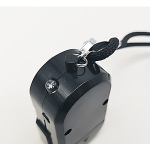 HITBEAT 2 Packs 120DB Portable Mini Motion Detector Alarm Siren with Keychain & LED Light & Battery, Home Hotel Door Room Security