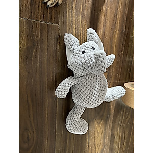 CIXOXIZ Squeaky Dog Toys,Durable Stuffed Pet Toys,Stuffed Pet Toy,Plush Corduroy Dog Toy,Elephant Squeaky Plush Dog Toy, Durable Plush Dog Toy,Chew Guard Toy,Dog Chew Toys,Cotton Rope Dog Toy