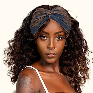 GORTIN Headbands for Women Wide Boho Headband Leopard Head Wraps Twist Turban Hair Bands Stretch Head Band Hair Accessories Pack of 4 (B-Fashion Tie-dye)