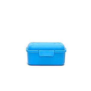 Mintra Home Utility Boxes - 400ml BLUE - 6 Pack - (4.75inW x 3.25inD x 2.25inH) - great utility box, storage box for crafts and other small items