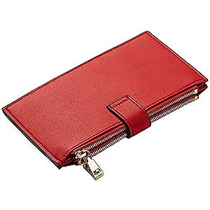 Travelambo Womens Multi Card Case Wallet & Leather Squeeze Coin Purse