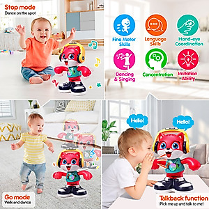 LUDILO Baby Toys 12-18 Months Interactive Dancing Cat Toddler Toys for 1 Year Old Boy Gifts Infant Baby Musical Toys for Toddlers 1-3 Early Educational Toy Birthday Gifts for 1 2 3 Year Old Boys Girls
