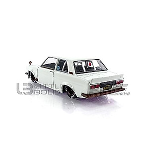 Datsun 510 Street Tanto V1 White (Designed by Jun Imai) Daniel Wu x Kaido House Special 1/64 Diecast Model Car by True Scale Miniatures KHMG041