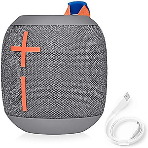 Logitech WONDERBOOM 2 Portable Waterproof Bluetooth Speaker - Wireless Boom Box - Non-Retail Packaging (Crushed Ice Grey)