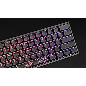 Ducky Blackout One 2 Mini RGB LED 60% Double Shot PBT Keyboard (Cherry MX Silent Red)