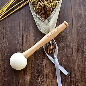 TOPFUND F Note Crystal Singing Bowl Heart Chakra 10 inch with Heavy Duty Carrying Case and Suede Mallet