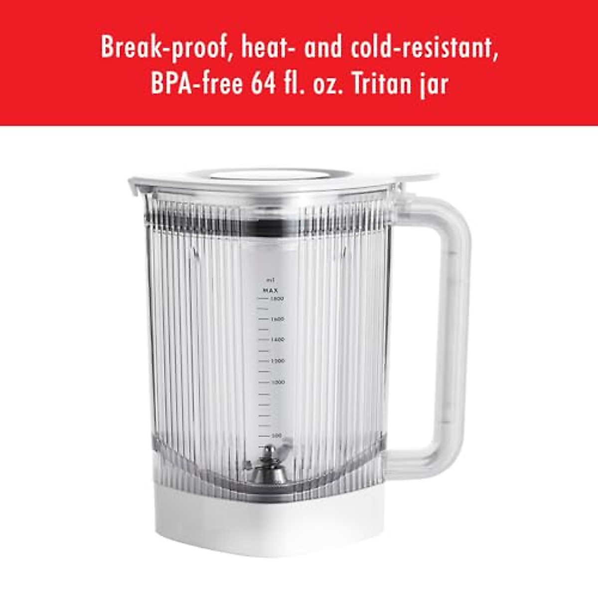 ZWILLING Enfinigy Power Blender, Piranha Teeth Winglet Blade for Ultimate Blending, 6 programs for Ice cream, Smoothies and more, 64oz pitcher, 12 speed, Silver