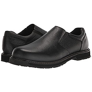 Dr. Scholl's Shoes Men's Winder II Slip Resistant Work Loafer,Black Leather,11.5 Wide