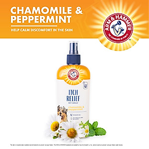Arm & Hammer for Pets Itch Relief Spray for Dogs - Dog Itch Relief with Baking Soda Chamomile & Peppermint Scent - Professional Dog Skin Care Spray - Anti Itch Spray for Dog, Itchy Dog Skin Relief 8oz