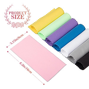 YouBay 8x16cm Jewelry Cleaning Cloth - 30 Pcs Individually Wrapped Silver Polishing Cloth for Jewelry Polishing Cloth for Sterling Silver | Gold | Brass | Platinum (Pink)