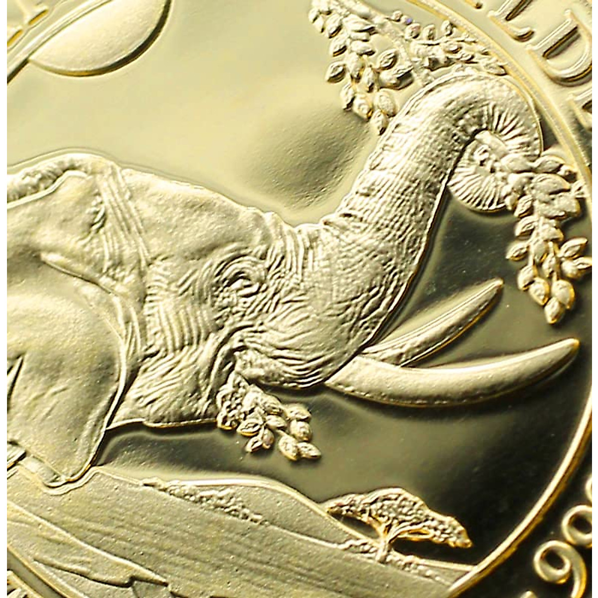 2023 1/10 oz Somalian Gold Elephant - African Wildlife Coin Brilliant Uncirculated 24K 100 Shillings BU