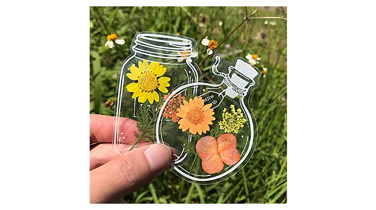 KKNC Dried Flower Bookmarks - 30 Elegant Floral Page Markers