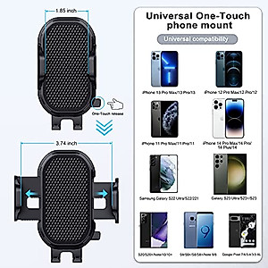 Lopnord Car Phone Holder Mount Cup Holder, Phone Mount for Car Compatible with iPhone 14 13 Pro Max/Samsung Galaxy S23 S22 Ultra/S21/S20, Cell Phone Holder Car Flexible Gooseneck Phone Holder for Car