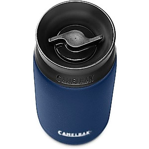 CamelBak Hot Cap Travel Mug, Insulated Stainless Steel, Perfect for taking coffee or tea on the go - Leak-Proof when closed - 12oz, Navy