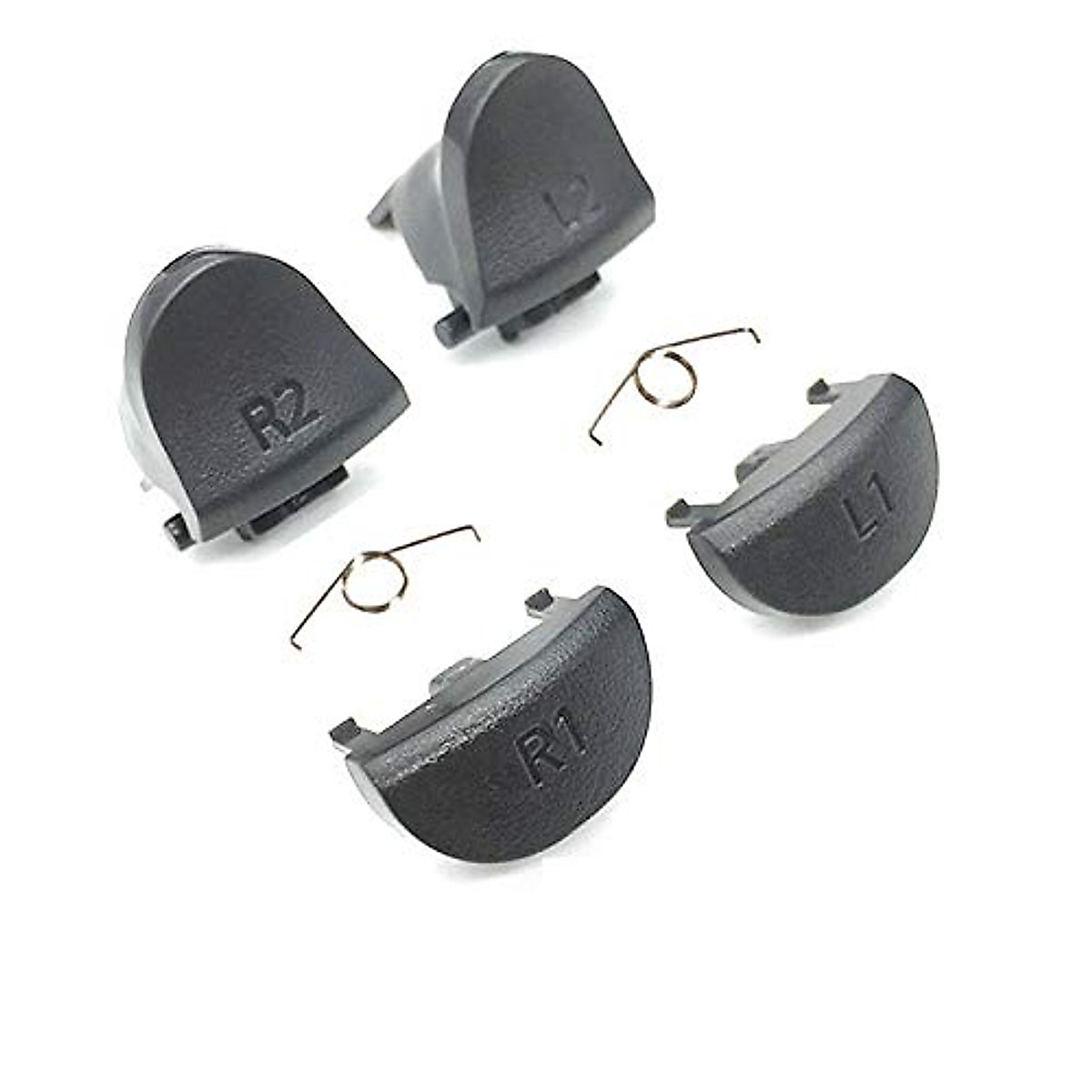 NSLikey R2 R1 L2 L1 Replacement Trigger Buttons + Springs for PS4 Pro Controller JDM-040
