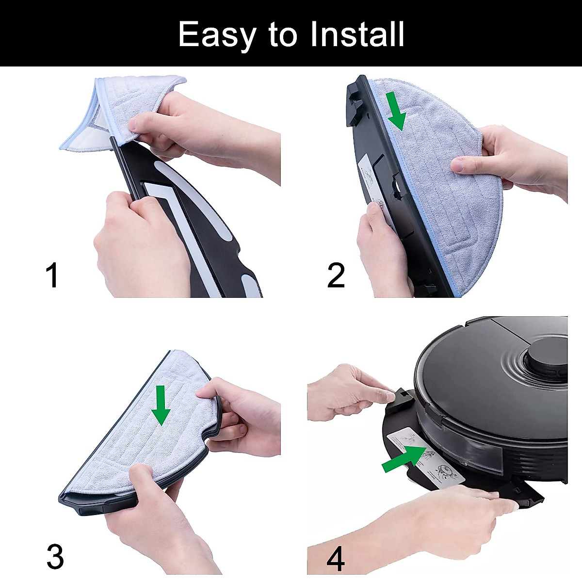 Garbage fighter Mop Cloth Mount, Electrical Controlled Mop Mount Holder Replacement for Xiaomi Roborock S7, T7S, T7S plus, G10 Vacuum Cleaner Mop Plate Holder Accessory Spare Part