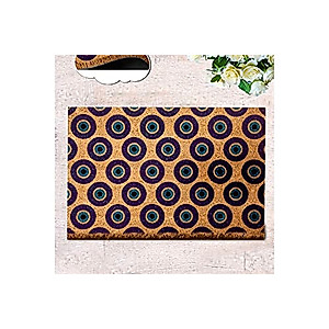 Evil Eyes Home Welcome Door Mat Home Decor Custom Door Mat Housewarming Front Door Mat Journal Welcome Door Mat Coir Doormat, Outdoor Rug Machine Washable Shoe Mat Porch Decor 20x32 Inches