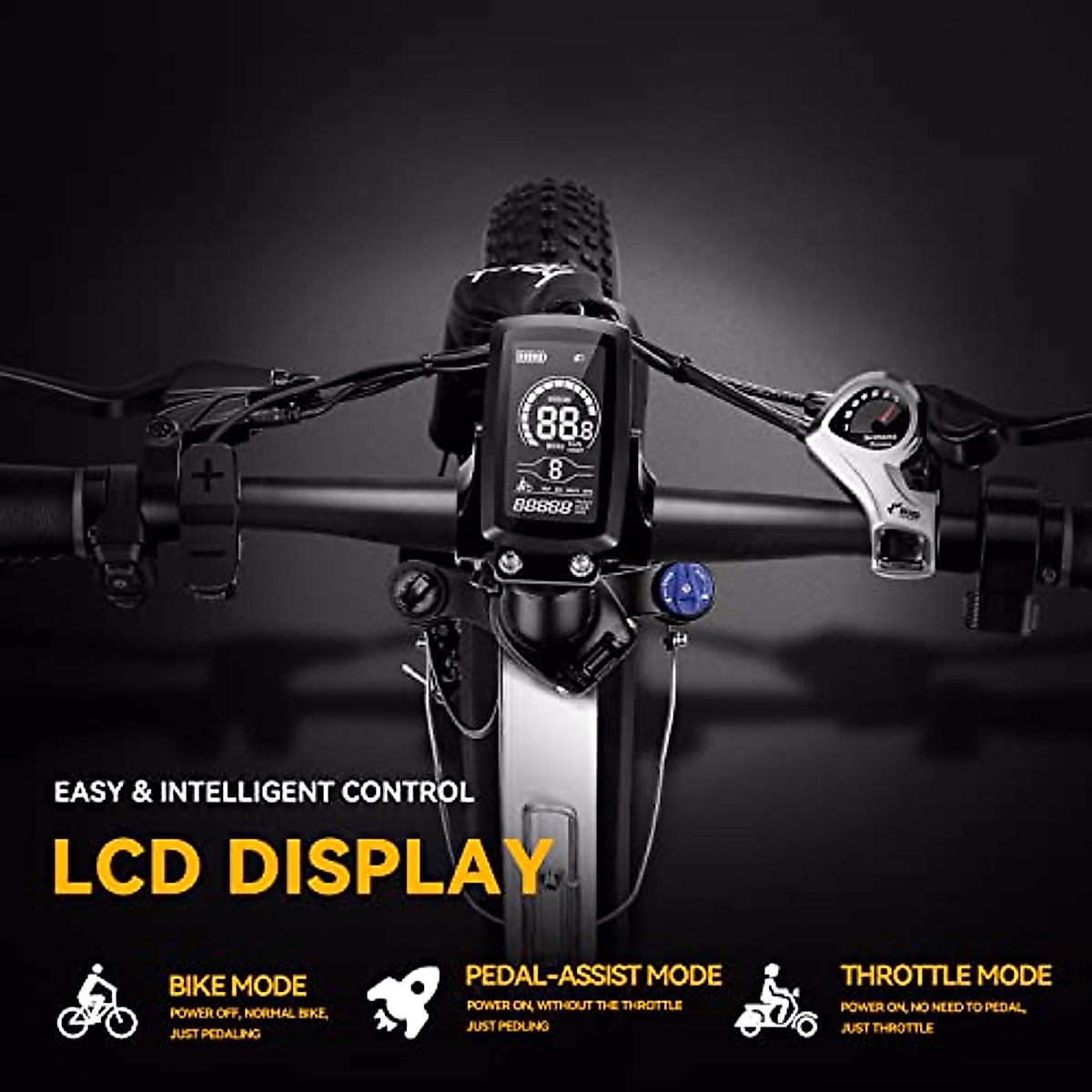 Heybike Ranger Electric Bike for Adults Foldable 20" x 4.0 Fat Tire Step-Thru Electric Bicycle with 500W Motor, 48V 15AH Removable Battery and Dual Shock Absorber