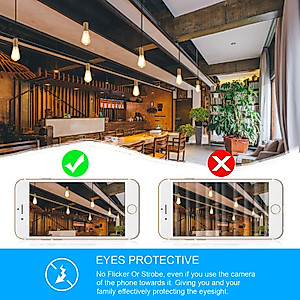 LANGREE Vintage LED Edison Bulb, 6W, Equivalent 60W, Soft White 2700k, Non-Dimmable Led Filament Light Bulb, E26 Base, High CRI 95+ Eye Protection, Clear Glass for Home Kitchen, Pack of 5