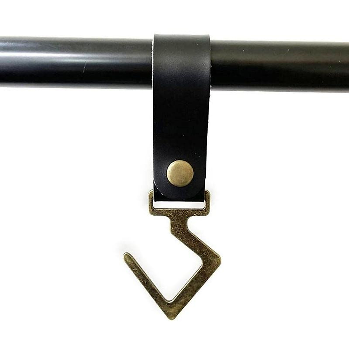 Buer Homie 5 PCS PU Leather Hooks, Multifunctional Leather Hangers, S-Type