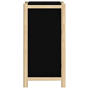 loibinfen Modern Sideboard with 2 Drawers and 2 Compartments, Buffet Sideboard Storage Cabinet Console Table Kitchen Dining Room Furniture Organizer, Entryway Cupboard, 24.4"x15"x29.5" Black -AA
