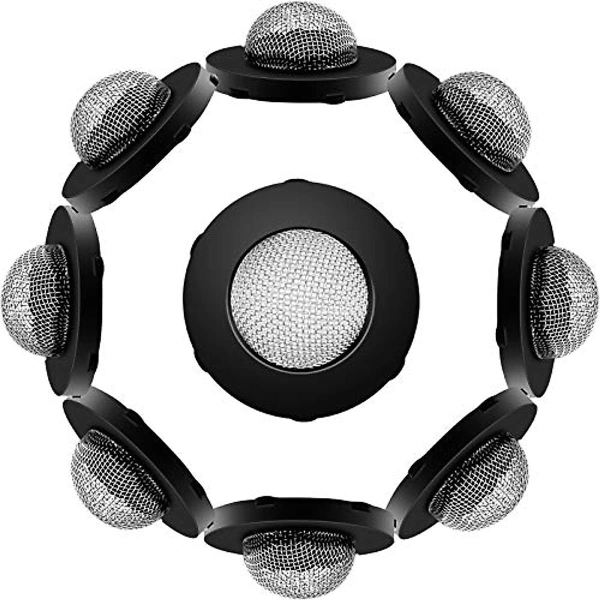 30 Pieces Stainless Steel Hose Coupling Filter Washers, Hose Screen Washers, Washer Hose Filters with Strainer, Set Inside Fittings for 3/4 Inch Garden Hose Connector and 5/8 Inch Washing Machine