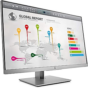 HP EliteDisplay 27-Inch Screen LED-Lit Monitor Black/Silver (1FH52A8#ABA) (Renewed)