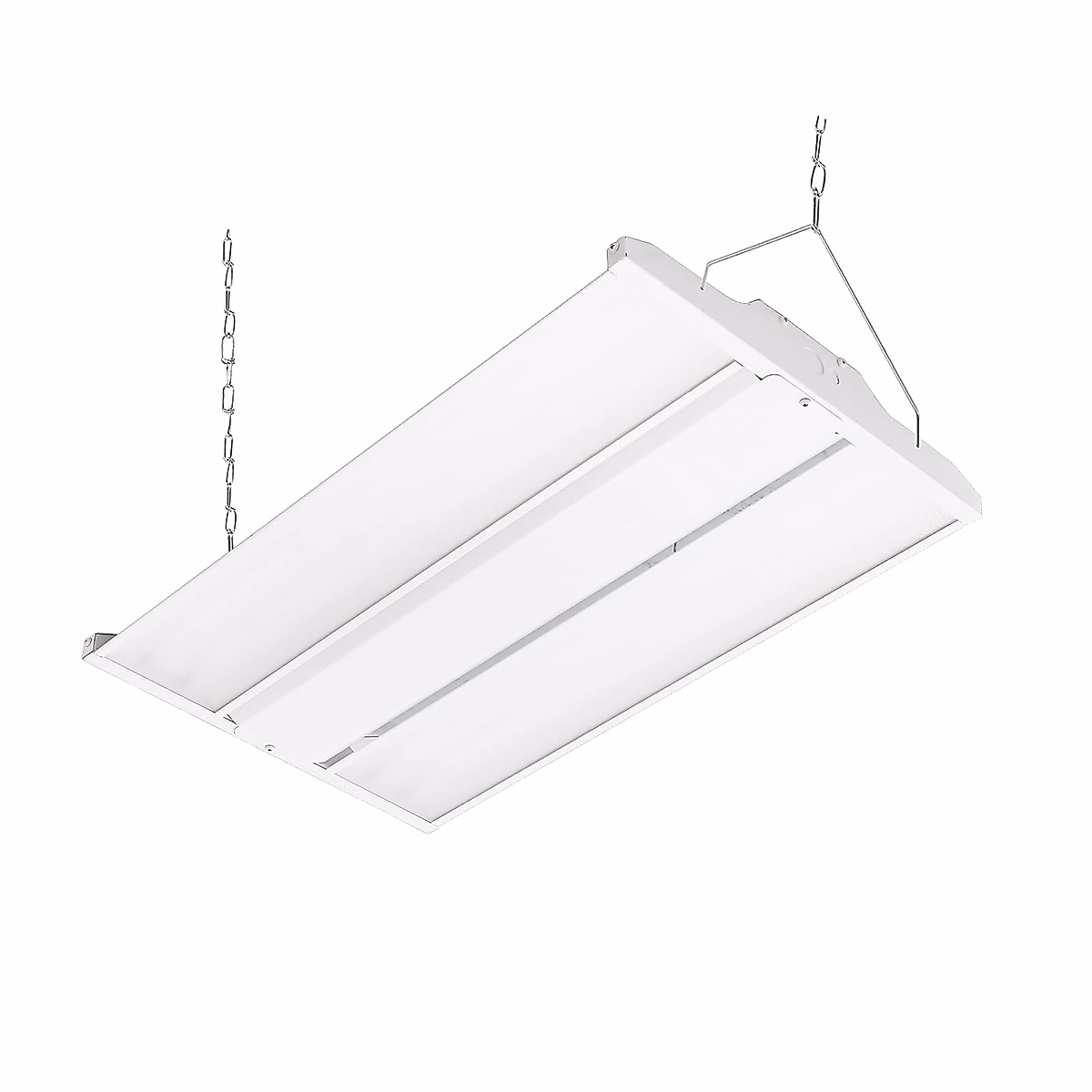 Run Bison 2FT LED Linear High Bay Fixture, 155W LED Shop Light, 20,925lm 135LM/W, 120-277V, 5000K Daylight Linear Hanging Light, UL&DLC Listed - 1PK