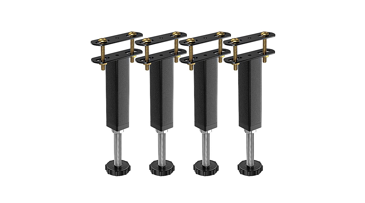 VETIN 4PCS Adjustable Bed Support Legs | Heavy Duty Steel Frame Support