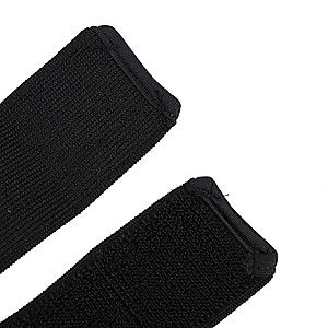 Sports Guard Tape, Sports Shin Guard Fixed Bandage Tape Fastener Shinguard Adjustable Elastic Sports Strap Accessory(Black)