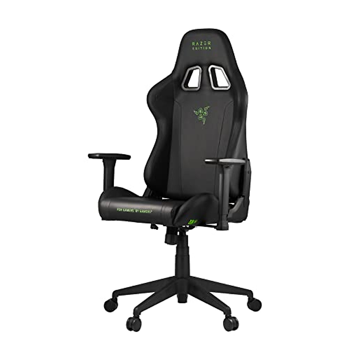 Tarok Essentials - Razer Edition Gaming Chair by Zen - Razer Chair Gaming - Video Game Chairs - Lime Green Gaming Chair - PC Gaming Chair Black Office Desk Chair Adult Leather XL Lumbar Support Gamer