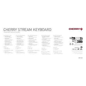 Cherry Stream Keyboard - Wired USB Keyboard - SX Scissors Mechanism - GS Approval - QWERTY – White