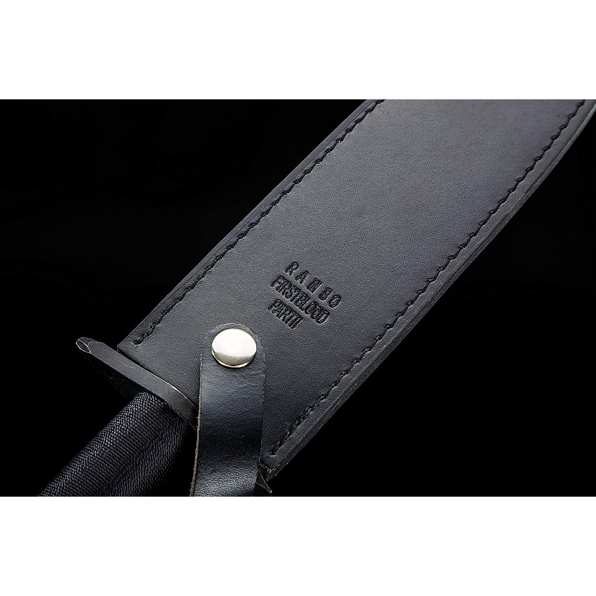 Knife Rambo First Blood Part 2 with Signature of John Rambo, Survival Kit, Sheath