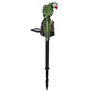 Uonlytech Solar Lantern Bird Stake Solar Parrot Outdoor Patio Decor Solar Light Parrot Garden Decorations Solar Lights for Yard Garden Landscape Green Parrot Patio Figurine Light Outdoor Solar Lights