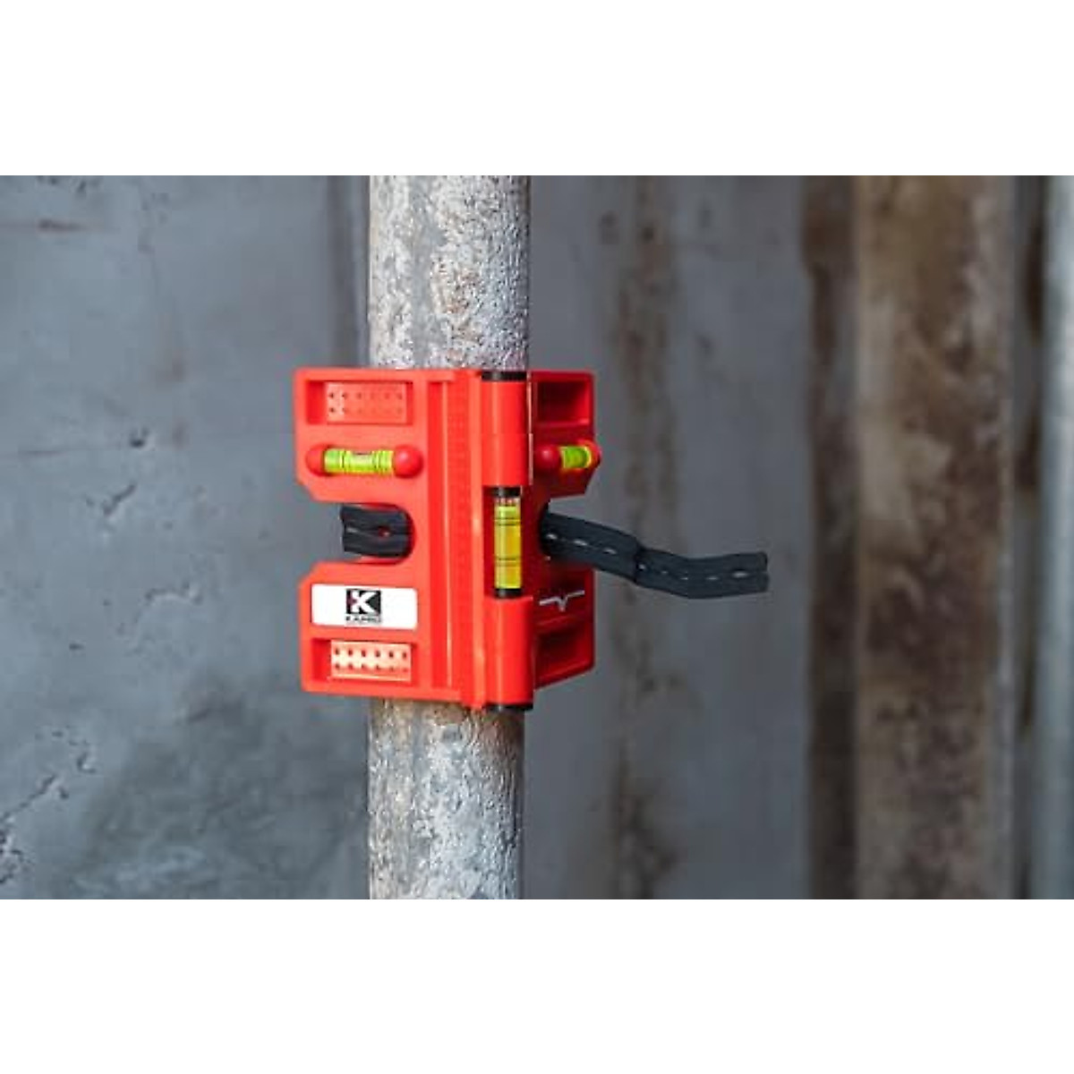 Kapro - 340 Postrite Post Level - Adjustable Folding Post Level - For Use on Posts and Pipes - Includes Strap and 3 Vials - Magnetic