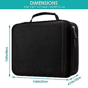 Case for Oculus Quest 2, Hard Carrying Case for Quest/Quest 2/ Oculus Go EVA Protective Bag for VR Gaming Headset and Controllers Accessories, Oculus Quest Travel Case for Home Storage or Travel,Black
