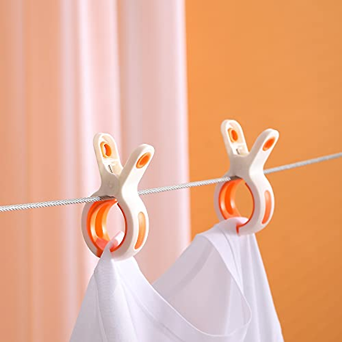 KIZZHISI 9 Pack Beach Towel Clips for Beach Chair Pool Chair on Cruise, Silicone Plastic Strong Clip,Keep Your Towel from Blowing Away ,Fashion Bright Color