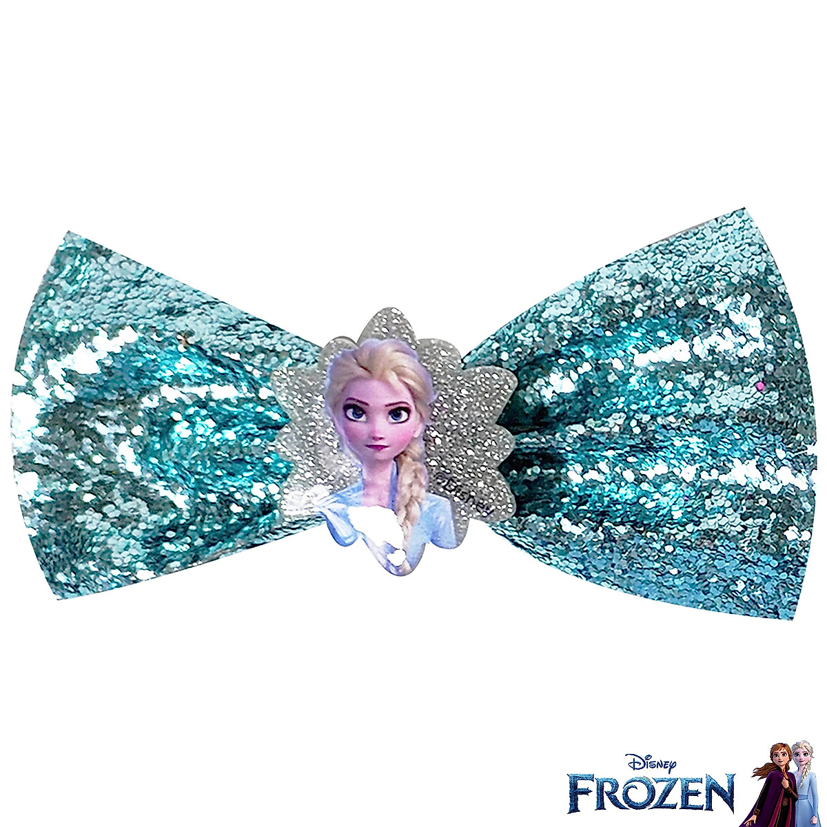 Frozen 2 Girls 7 Small Bow Bundle, Hair Bows for Girls - Ages 3+