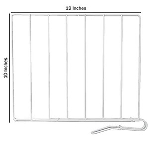 Evelots 8 Pack Wood Shelf Divider/Organizer-Closet/Cabinet-Bedroom/Office-No Tools