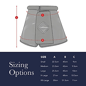 LeMieux Rubber Bell with Fleece Overreach Horse Boots - Protective Gear and Training Equipment - Equine Boots, Wraps & Accessories (Black - XLarge)