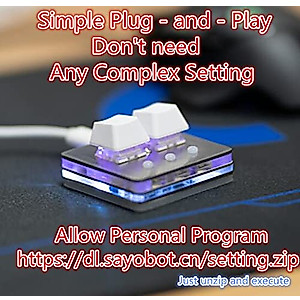 Mini One-Handed OSU Keyboard Gaming OSU Keypad Touch Wheel Axle Tester Cherry Switch RGB LED Backlit Portable Programmable (Cherry Red Switch)