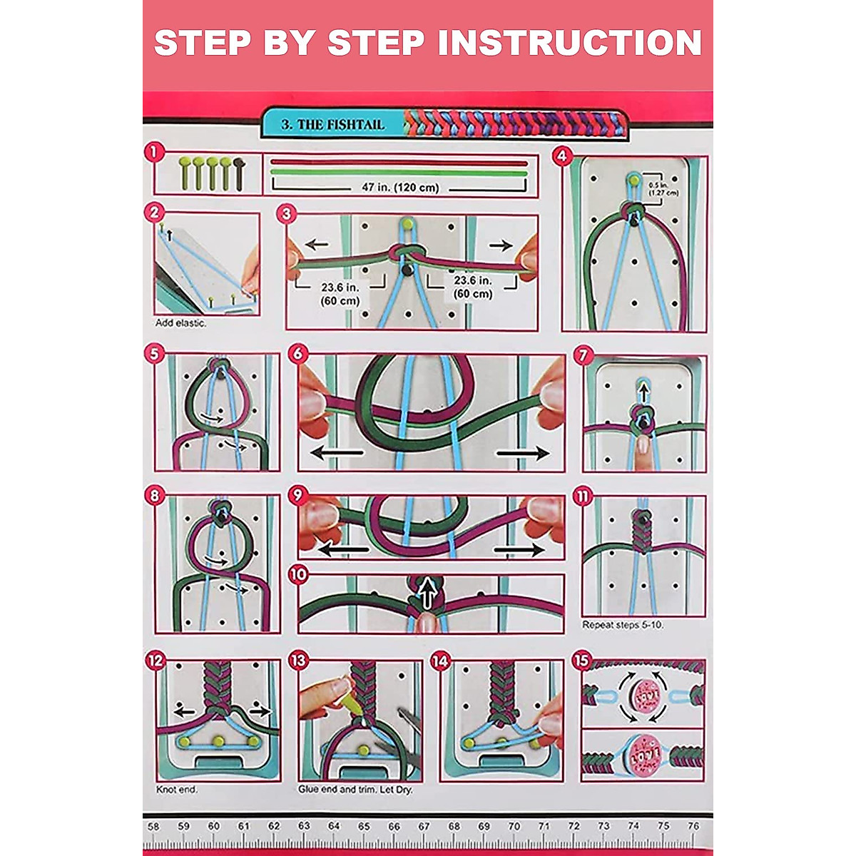 TOYTION Friendship Bracelet Kit for Teen Girls, DIY Charm Bracelet Loom Making Kits Toys for 6 7 8 9 10 11 12 Year Old Girls, Arts and Crafts Jewelry Maker Tools, multicolor, M, MBK-291