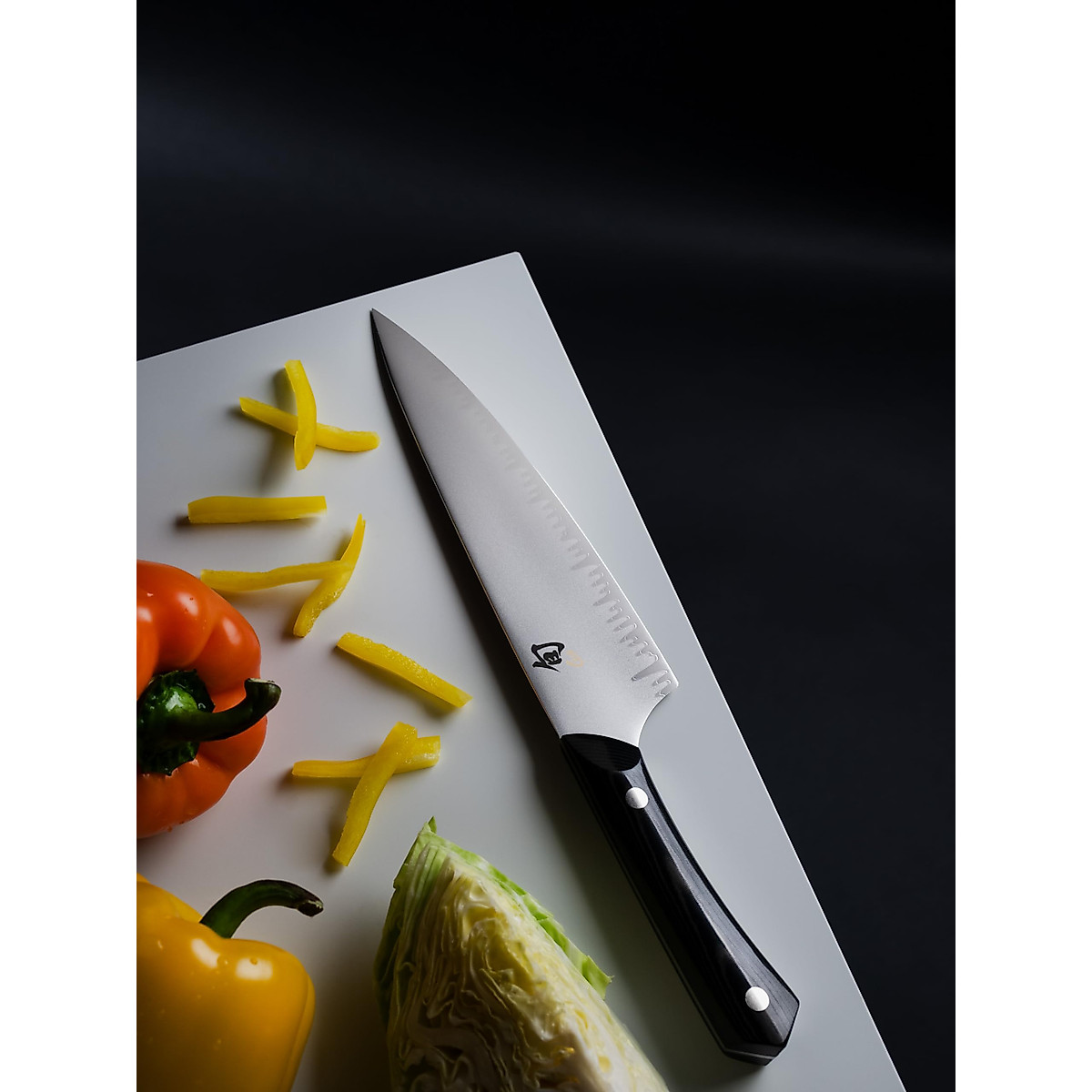 Shun Narukami 10" Chef’s Knife, Handcrafted Japanese Kitchen Knife, Blue II Carbon Steel Core and San Mai Stainless Steel Cladding, Micarta Handle, Chef Knife for Professional and Home Chefs