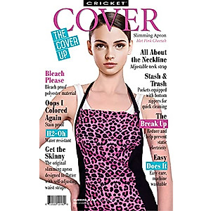 Cricket Water Resistant Slimming Apron Hair Stylist Cover Up for Salon Hairdresser Barbershop Women Hair Stylist Aprons with Pockets, Hot Pink Cheetah Print