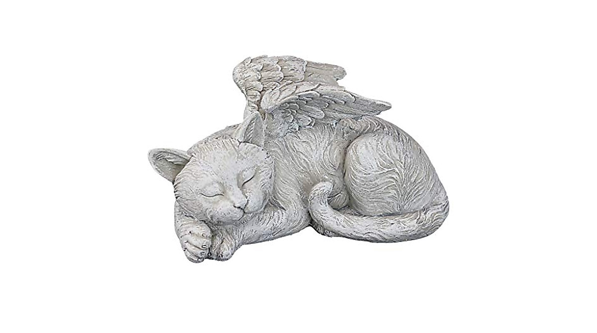 Design Toscano Cat Angel Memorial Statue - Peaceful Pet Tribute
