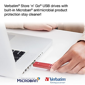 Verbatim 8GB Store 'n' Go USB Flash Drive - PC / Mac Compatible - Red